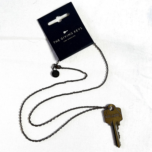 The Giving Keys | Jewelry | Nwt The Giving Keys Brass Long Fullsize Key ...